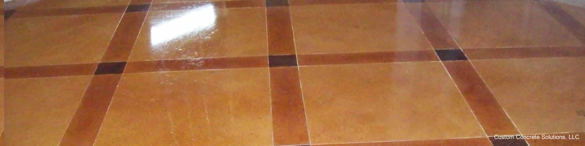 Brown Stained Concrete Floors