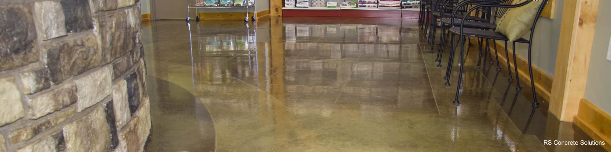 Using Concrete Stains with Concrete Overlays